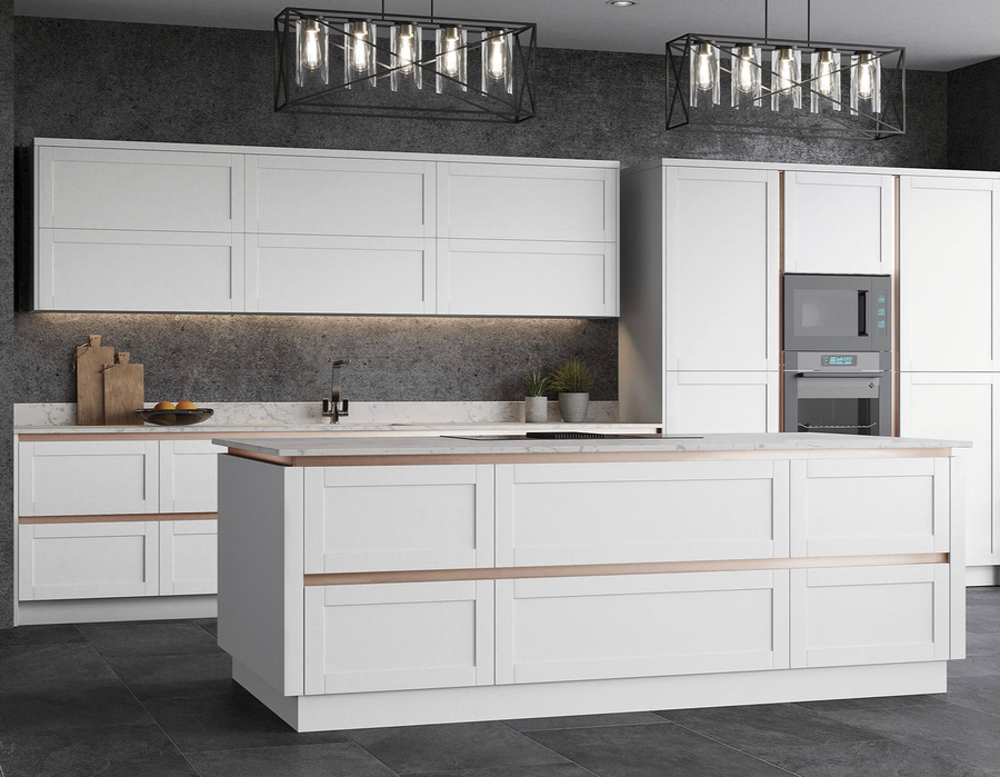 Hunton Handleless Shaker - NMB Kitchens and Bathrooms